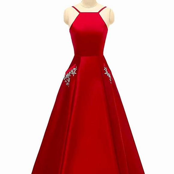 Dresses | Red Diamond Prom Dress | Poshmark